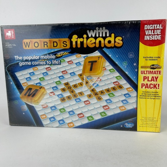 Hasbro | Games | Zynga Words With Friends Hasbro Classic Board Game ...